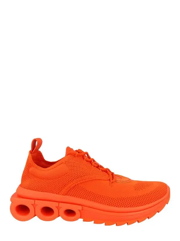 FERRAGAMO Nima Knit Sneakers - Orange