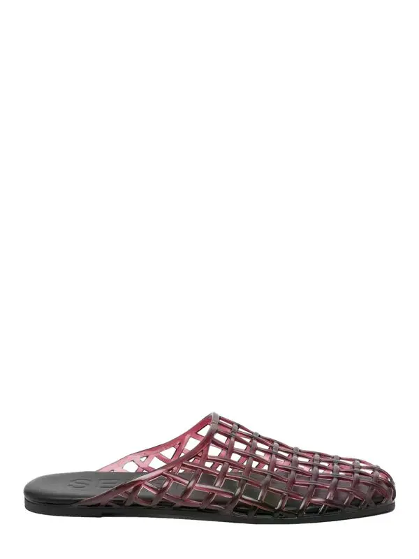 Senso Jacey Flatted Mules - Red
