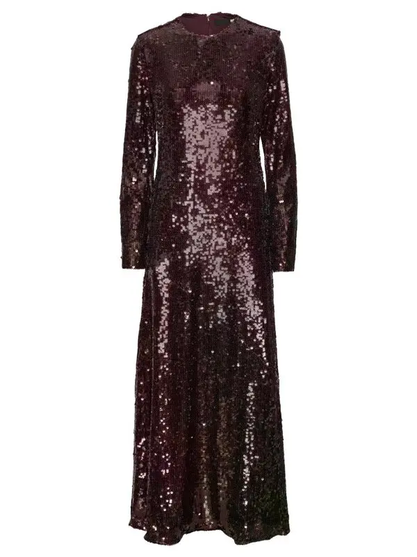 ROTATE BY BIRGER CHRISTENSEN Sequin Embellished Maxi Dress - Red