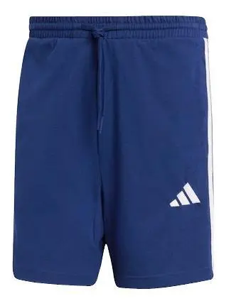 Adidas Essentials 3-stripes Single Jersey 7-inch Shorts - Dark Blue White