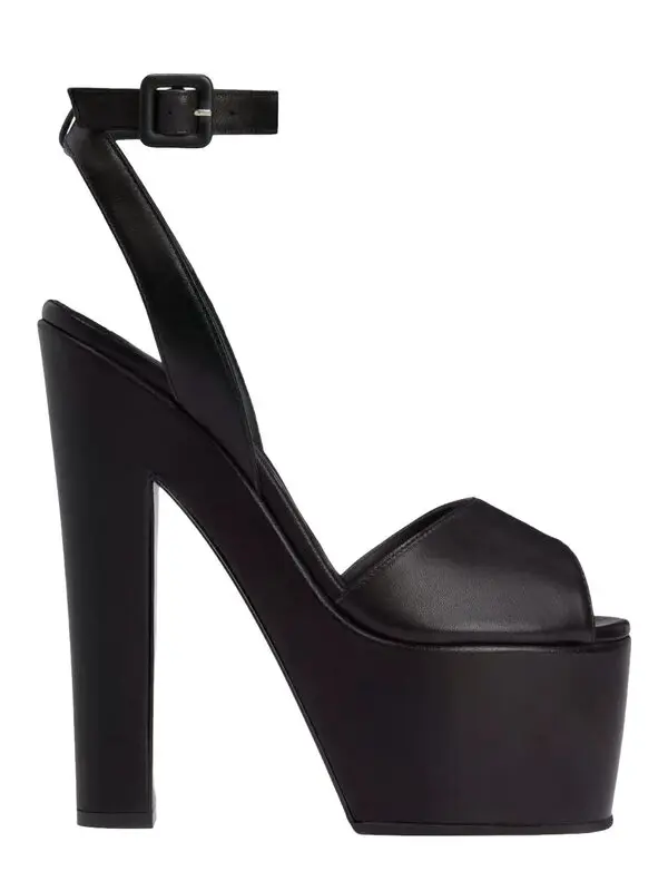 GIUSEPPE ZANOTTI Tarifa Platform Ankle-strap Sandals - Black