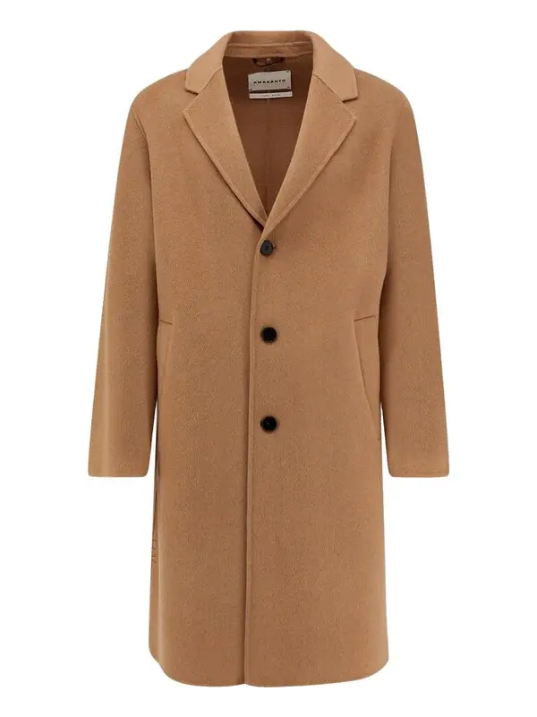 AMARANTO Outdoor Wool Coat - Beige