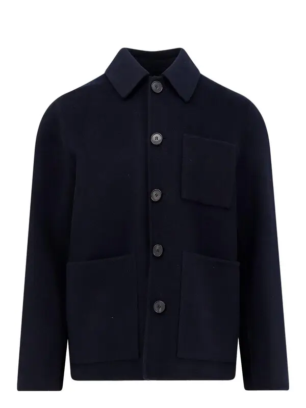 AMARANTO Wool And Cashmere Coat - Blue