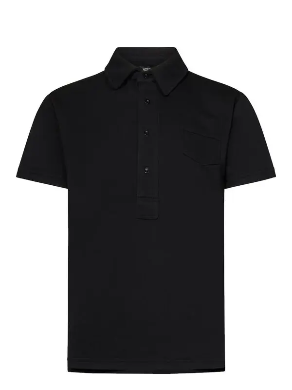 FRANZESE COLLECTION Franzese Napoli Wimbledon Model Polo Shirt - Black