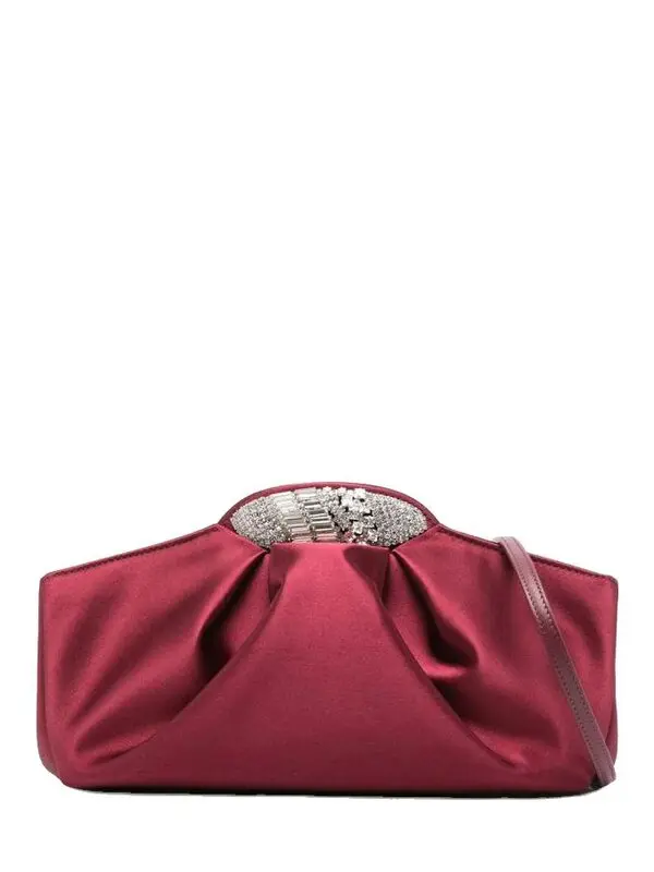 GIUSEPPE ZANOTTI Clutch Bag With Crystal Embellishment - Pink
