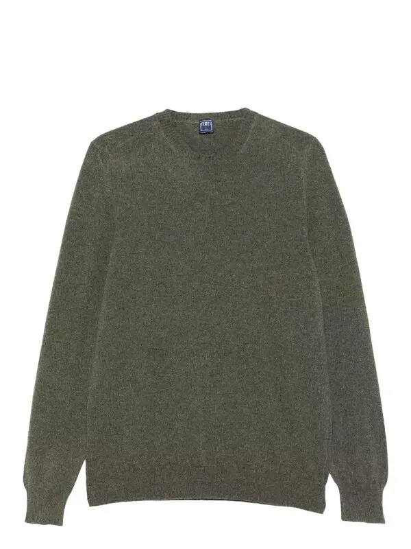 Fedeli Round-neck Sweater - Green