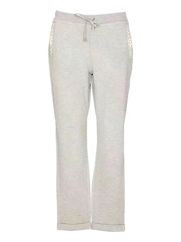 Liu Jo Pearl-embellished Track Pants - Grey