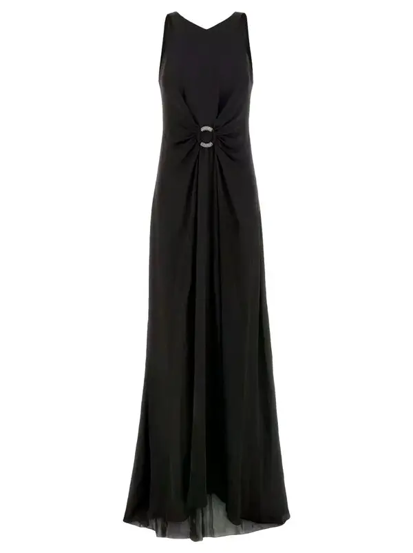 Giorgio Armani Embellished Maxi Dress - Brown