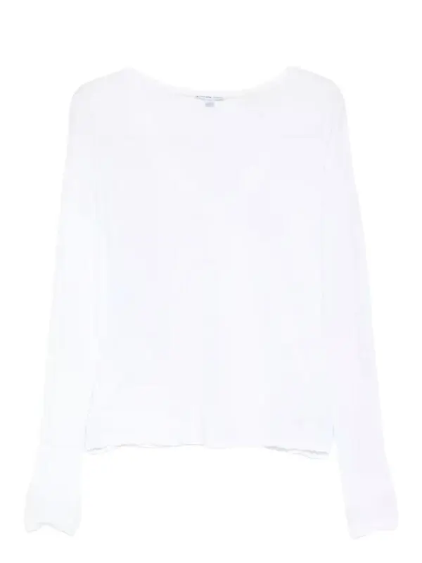 JAMES PERSE Long-sleeve V-neck T-shirt - White