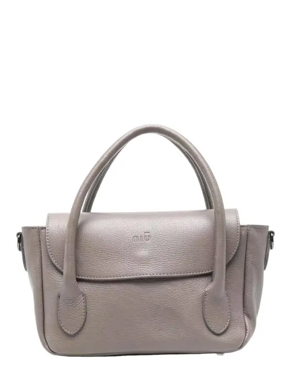 NIU Leather Tote Bag - Grey