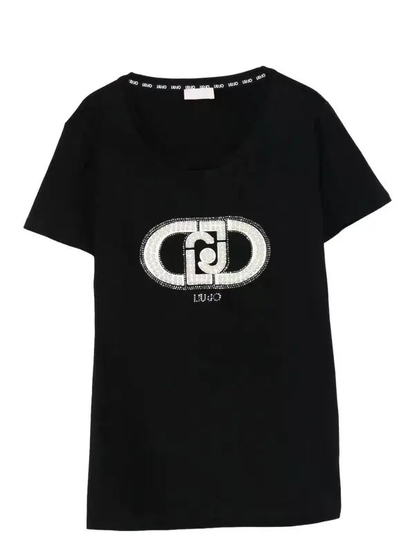 Liu Jo Embellished Logo T-shirt - Black