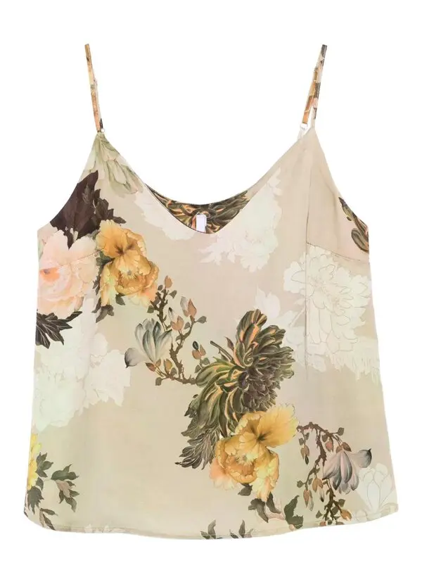 Imperial Floral-print Top - Neutrals