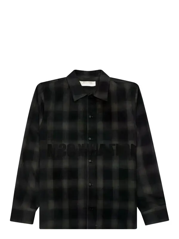 6 MONCLER 1017 ALYX 9SM Plaid-pattern Shirt - Black