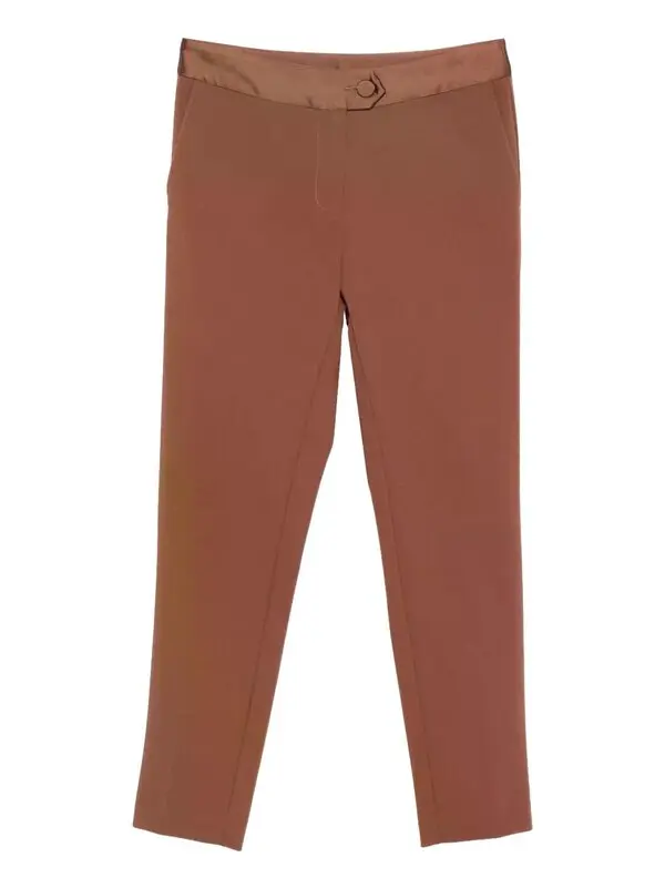 Imperial Button-fastening Trousers - Brown