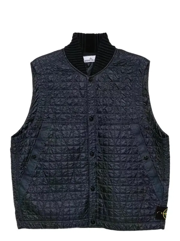 Stone Island Logo-patch Gilet - Blue