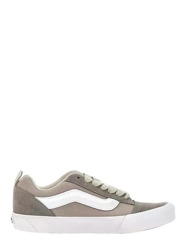 VANS Side Stripe Leather Sneakers - Grey