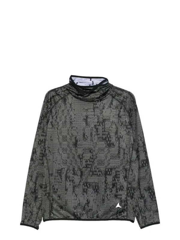 ROA Patterned High-neck T-shirt - Green