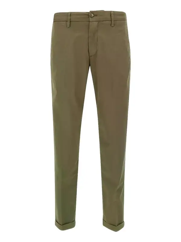 RE-HASH Cuffed Straight-leg Trousers - Green