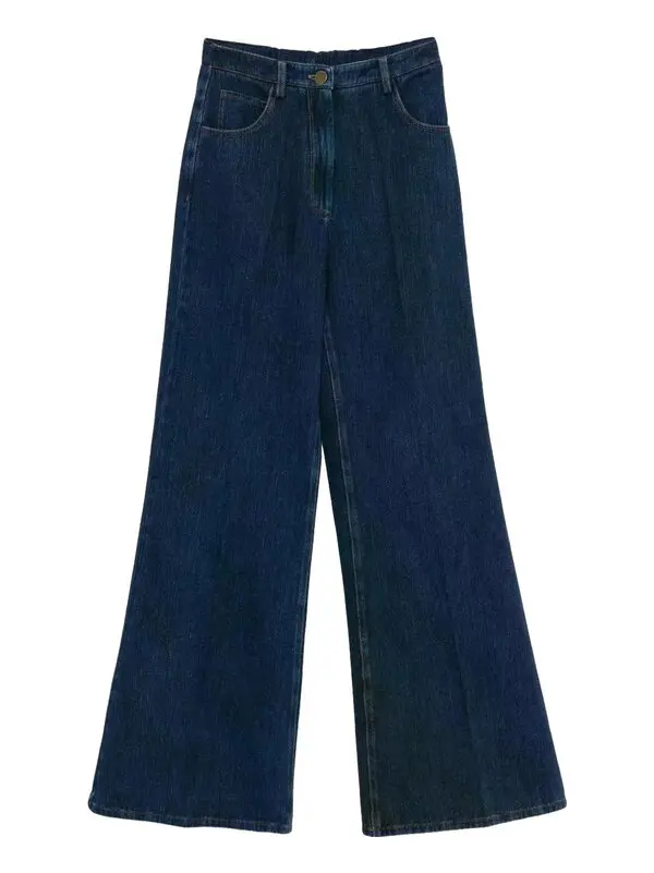FORTE_FORTE Five-pocket Wide-leg Jeans - Blue