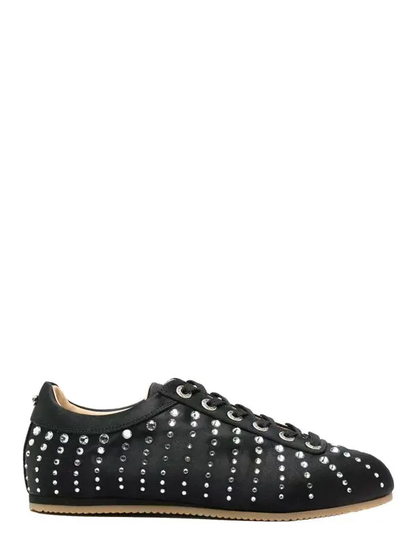 Mach & Mach Crystal-embellished Sneakers - Black