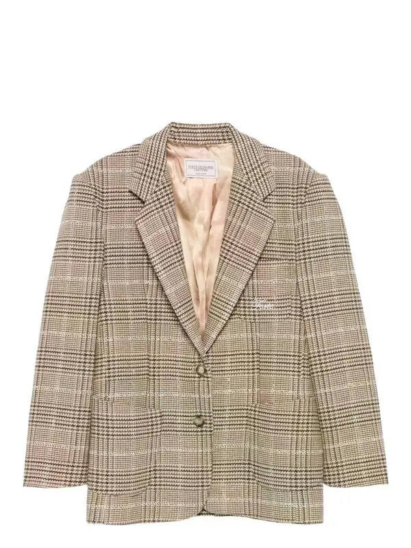 FORTE DEI MARMI COUTURE Houndstooth-check Blazer - Neutrals