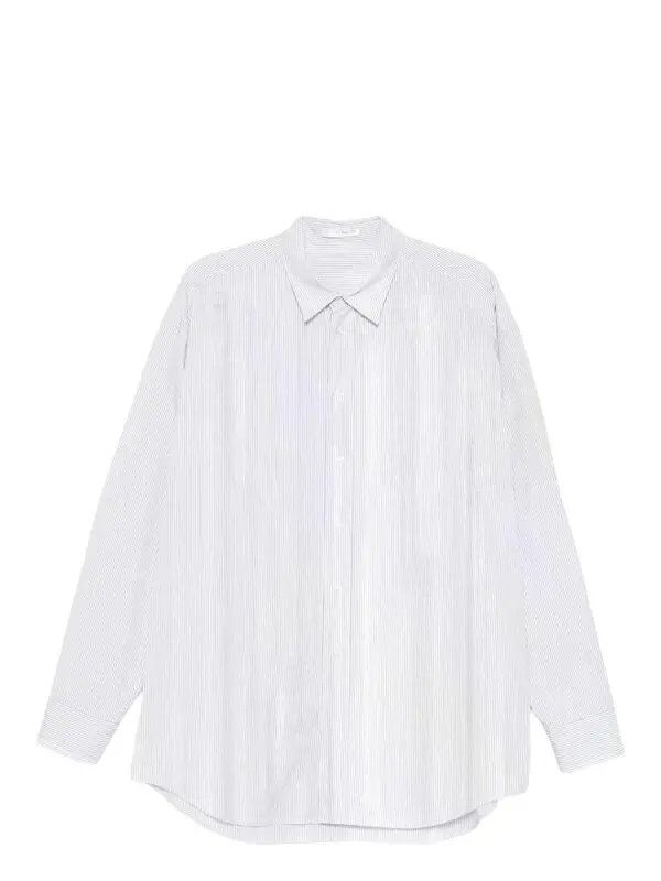 THE ROW Miller Striped Long-sleeve Shirt - White