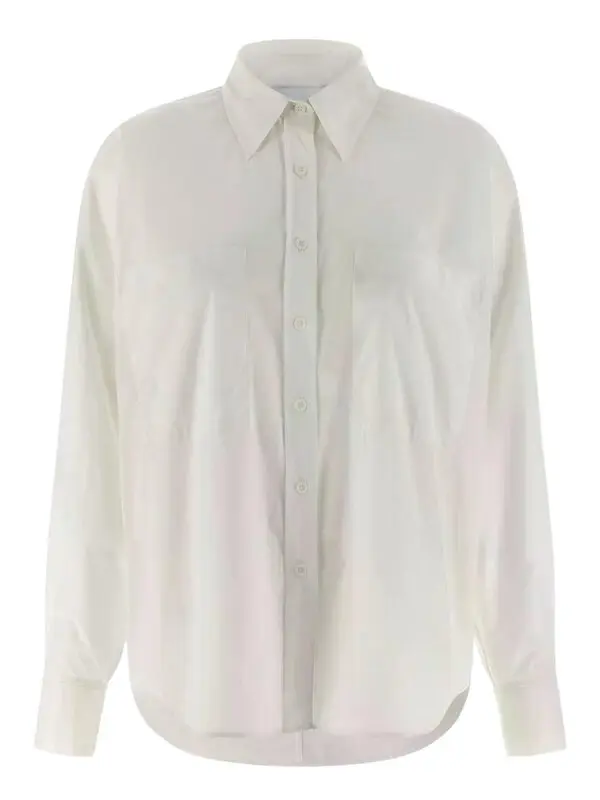 NUDE Bat-sleeve Pocket Shirt - White