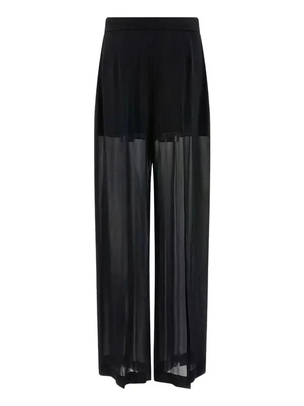 Alberta Ferretti Pleated-front Palazzo Trousers - Black