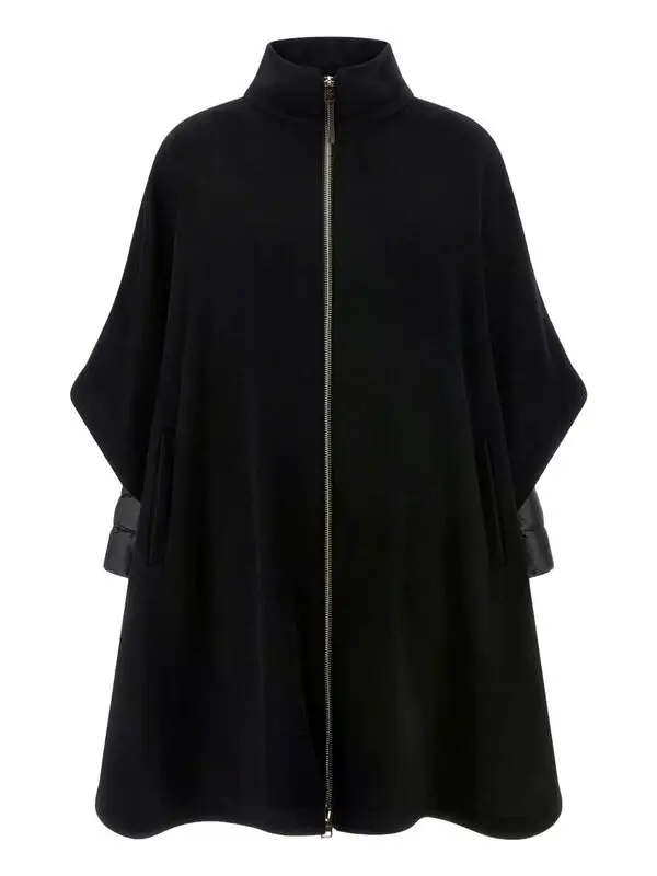 Herno Wool Padded Cape - Black