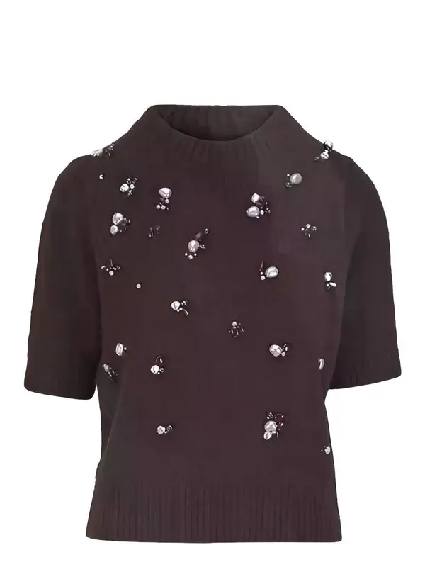 Dorothee Schumacher Embellished T-shirt - Brown