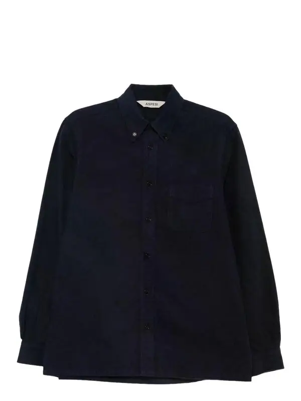 Aspesi Long-sleeve Button-down Shirt - Blue