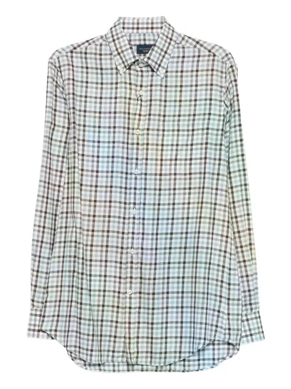 Paul & Shark Checked Cotton Shirt - Grey
