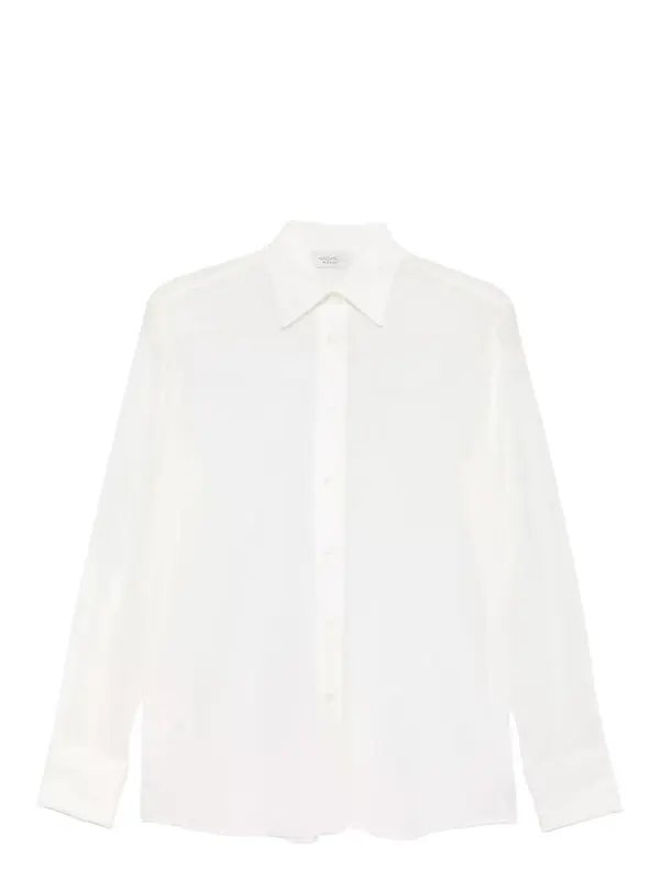 MAZZARELLI Long-sleeve Button-up Shirt - White