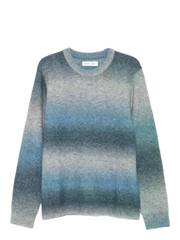 SAMSOE SAMSOE Ombre Crew-neck Sweater - Blue