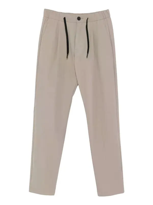 Herno Pleated Drawstring Trousers - Neutrals