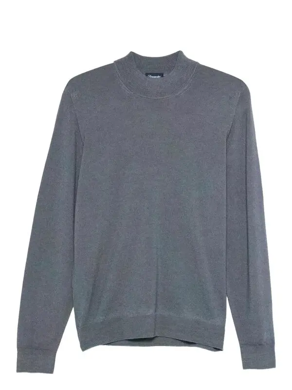 DRUMOHR High-neck Long Sleeve Sweater - Grey