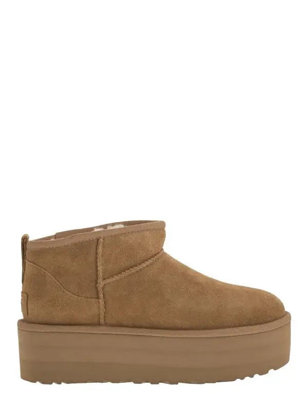 UGG Classic Ultra Mini Platform Boots - Beige
