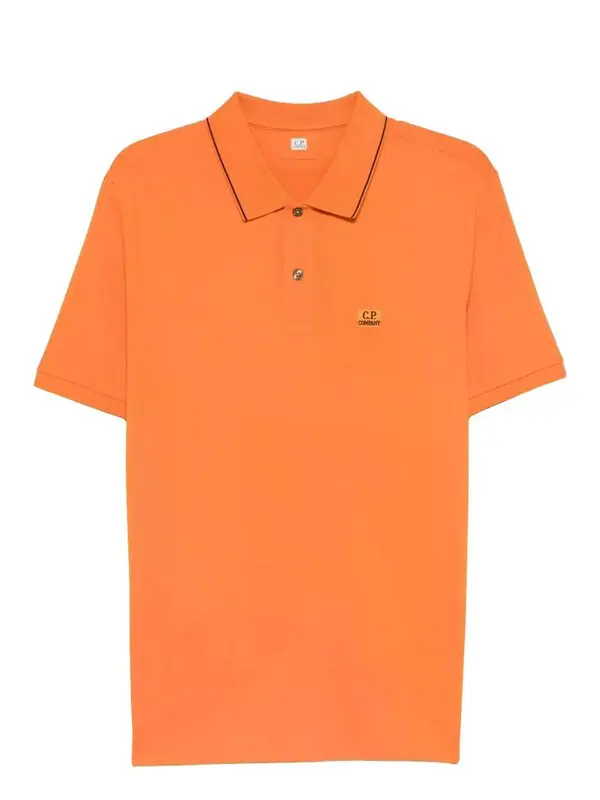 C.P. COMPANY Short-sleeve Polo Shirt - Orange