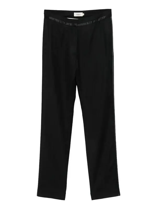 Barena Venezia Satin-trimmed Trousers - Black