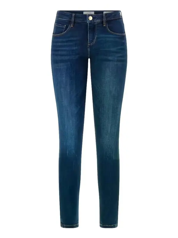 Guess Five-pocket Jeans With Logo - Blue