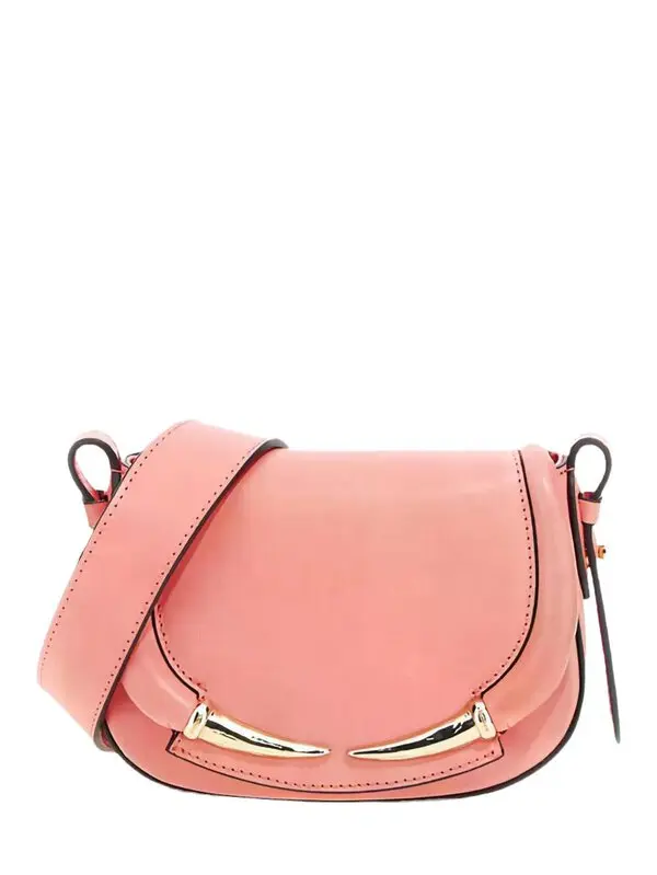 Roberto Cavalli Fang Bang Curved-horn Shoulder Bag - 02502 Pink