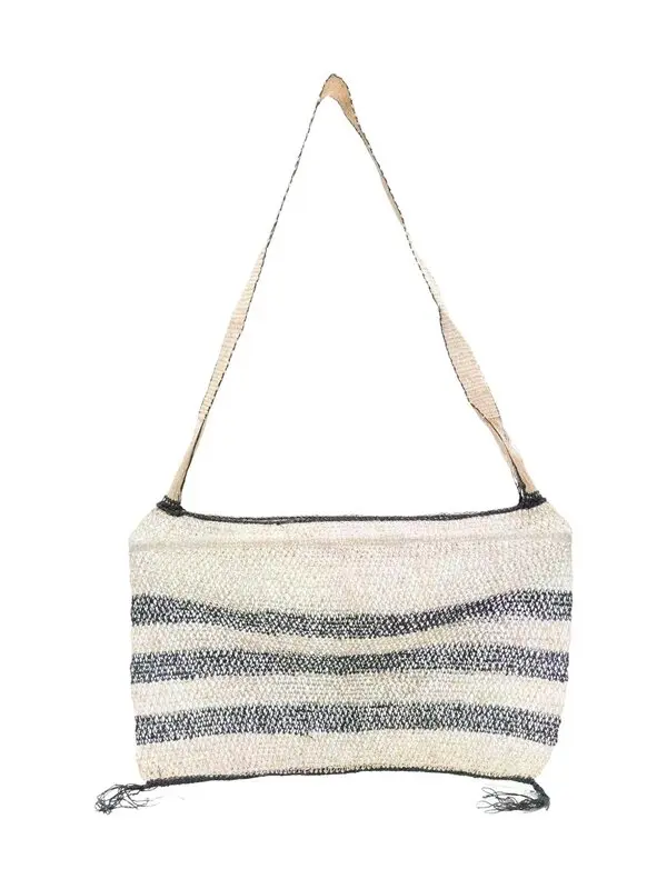 SLO_HAND_MADE Striped-detail Shoulder Bag - Neutrals