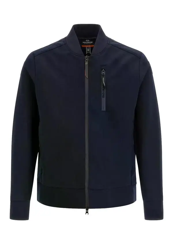 PARAJUMPERS Zip-front Jacket With Logo Patch - Blue