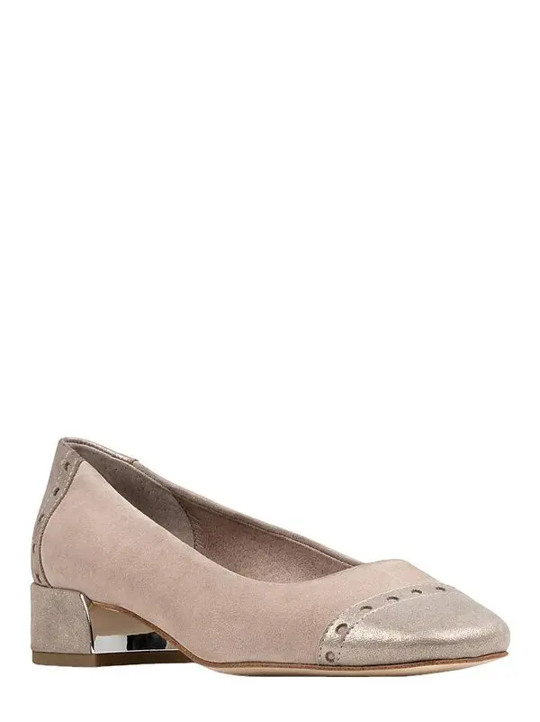 DONALD PLINER Dreww Suede Pumps - Taupe