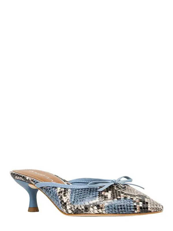 DONALD PLINER Soel Mule Pumps - Blue