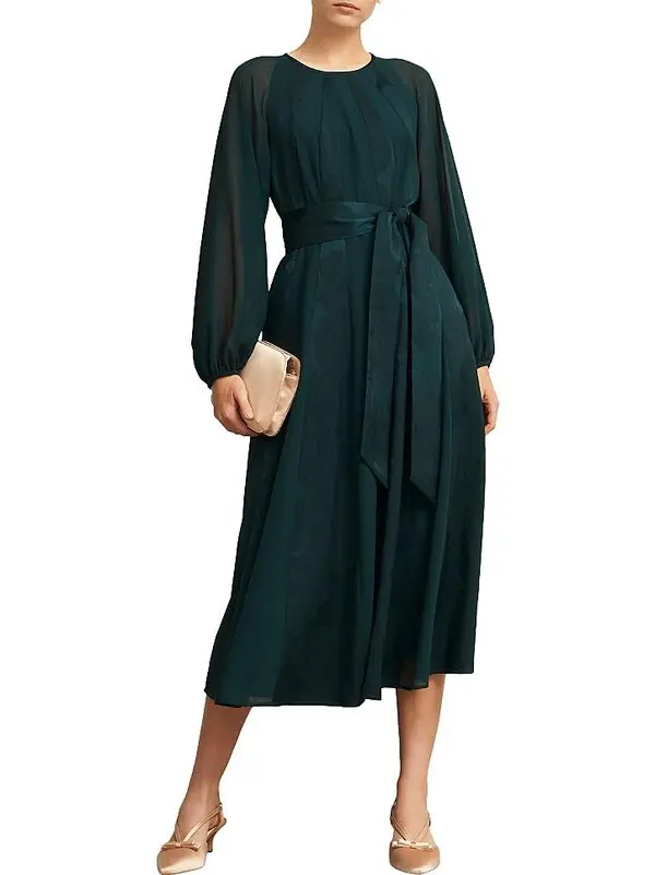 HOBBS LONDON Loren Midi Dress - Evergreen
