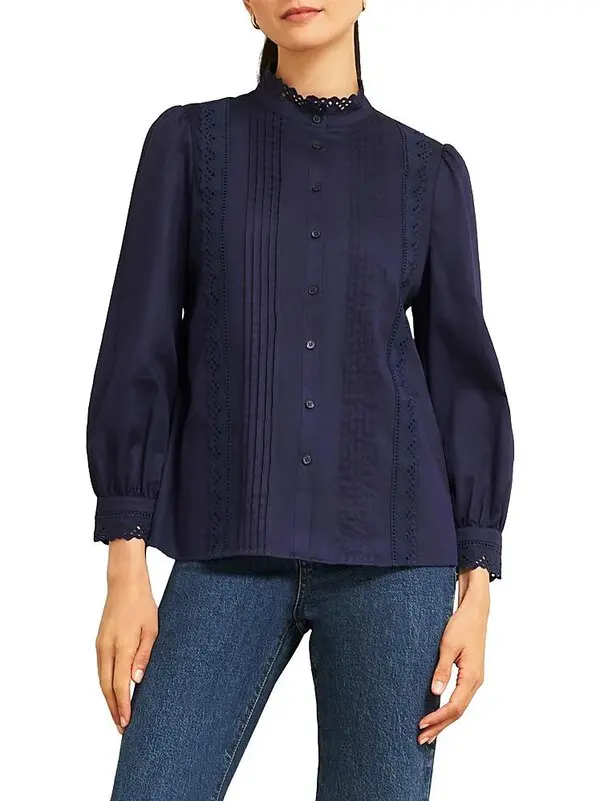 HOBBS LONDON Cici Blouse - True Navy