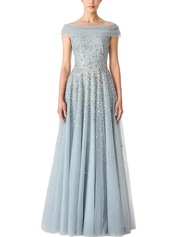 Jenny Packham Bee Gown - Steel Blue