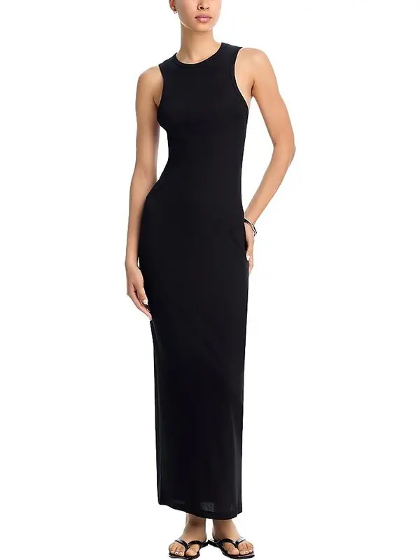 Wardrobe.NYC Racer Sleeveless Dress - Black