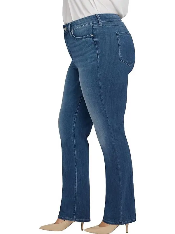 NYDJ Marilyn High Rise Straight Leg Jeans - Cool Marine